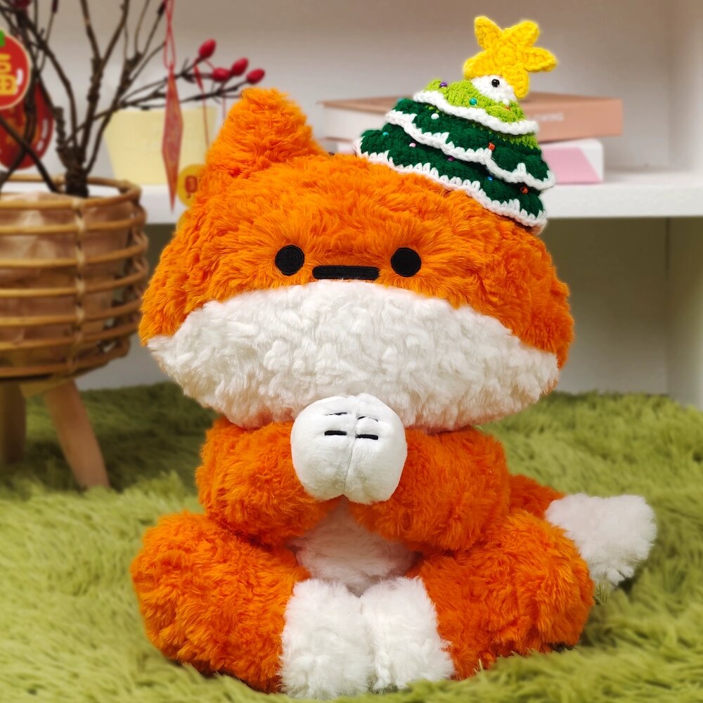 Мягкая игрушка-подушка Hangfook Happy Rabbit Magnetic Fox, милая плюшевая фигурка, подарок на день рождения гражданский