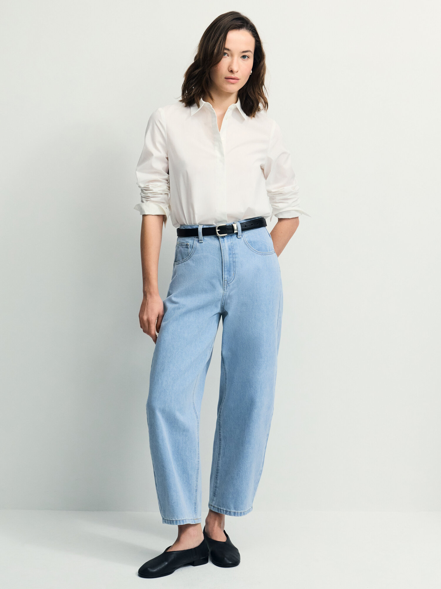 Джинсы barrel leg 