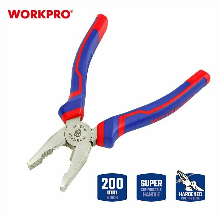 Пассатижи 200мм Ni-Fe WORKPRO