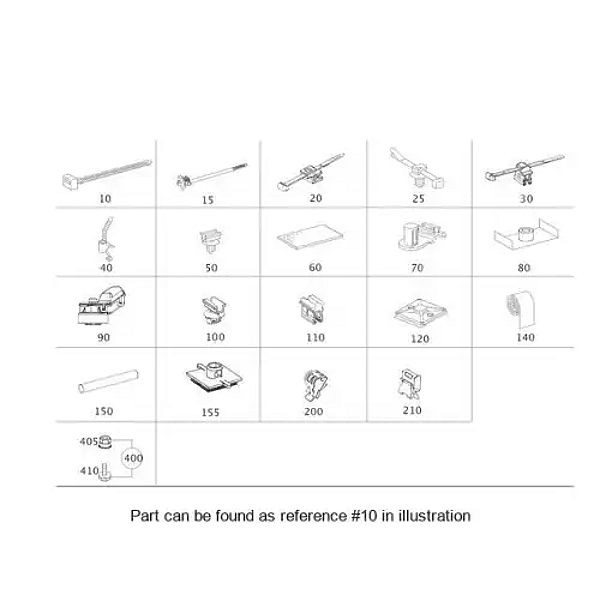 MERCEDES 0069971190 хомут пластиковый [org]