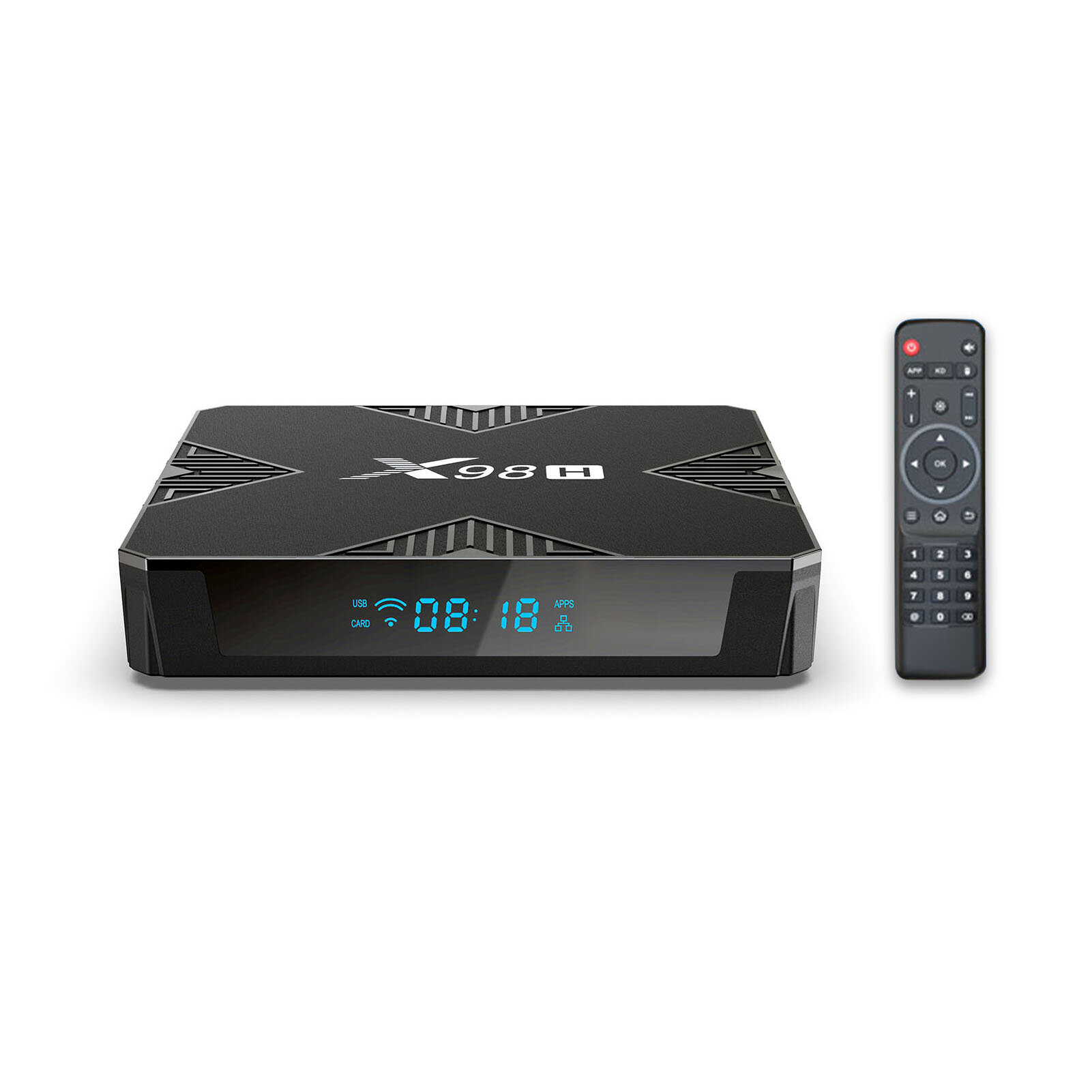 Приставка Set-top Box Quad core ARM Cortex A53 с Wi-Fi 2.4G/5G, Bluetooth 5.0+, кабельным пультом дистанционного управления, 2+16GB