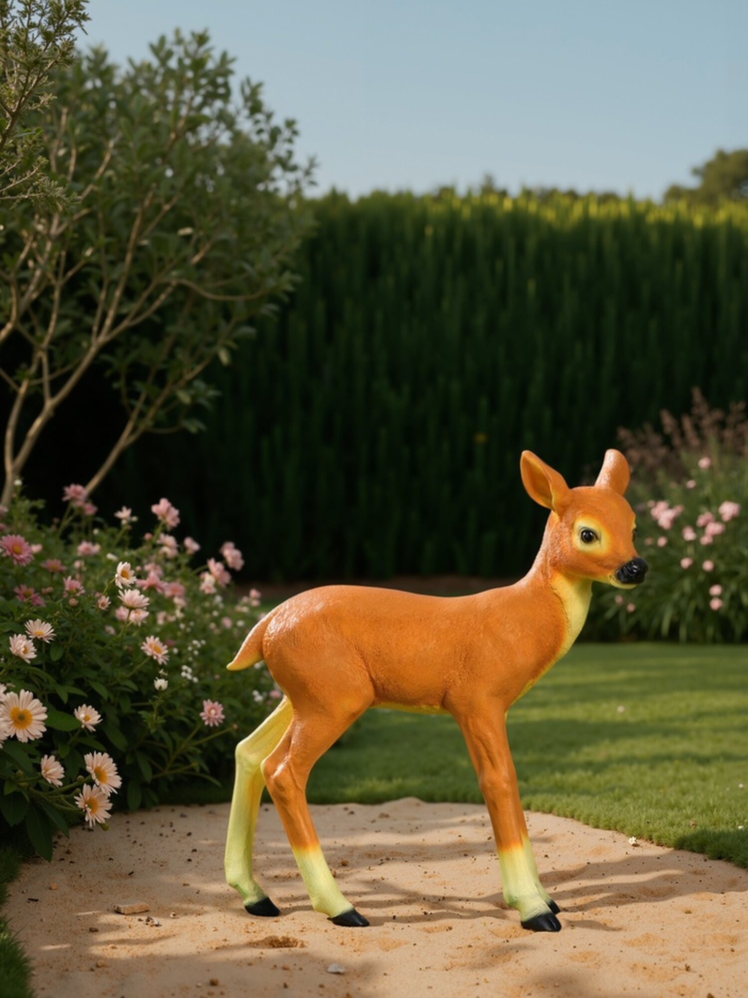 Садовая фигура Хорошие сувениры "Олененок", 48 х 41 см, бежевый