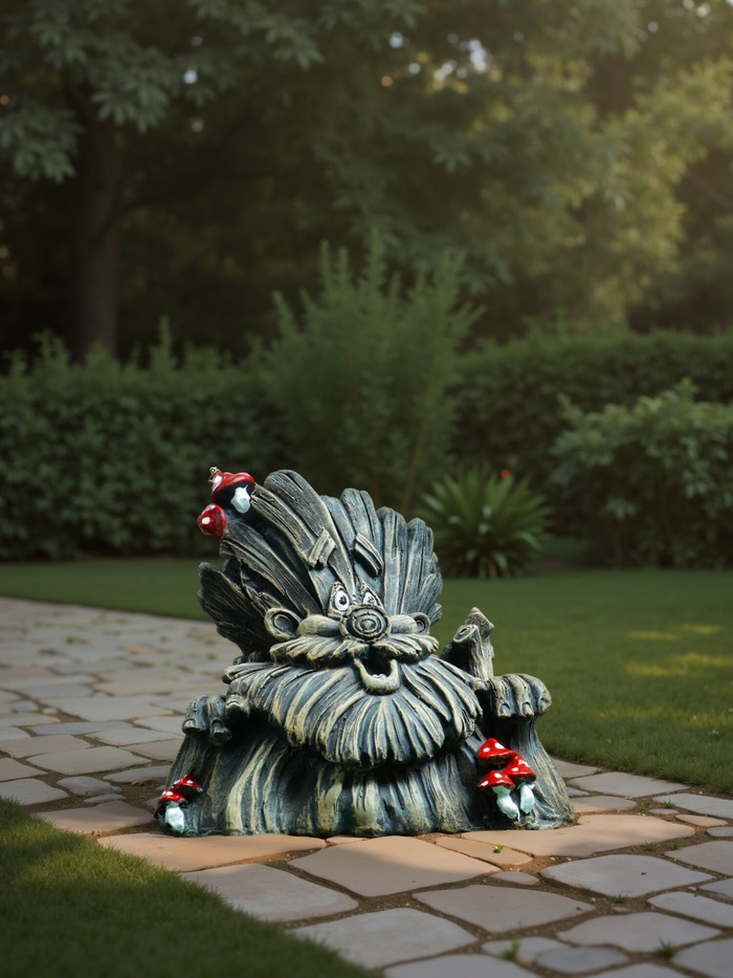 Садовая фигура Хорошие сувениры "Лесовичок №3", 21х16х19 см, серый