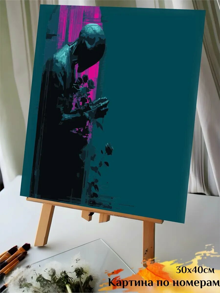 Картина по номерам скелет