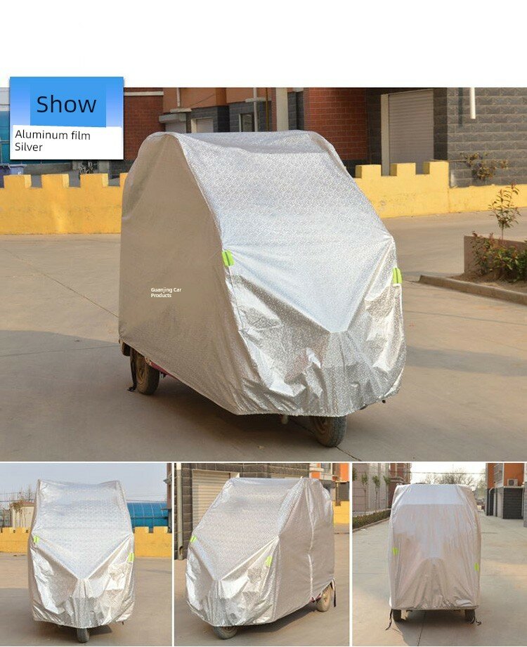 Чехол для электрического трицикла Dongwei, полностью закрытый, для четырехколесного скутера, с теплоизоляцией и защитой