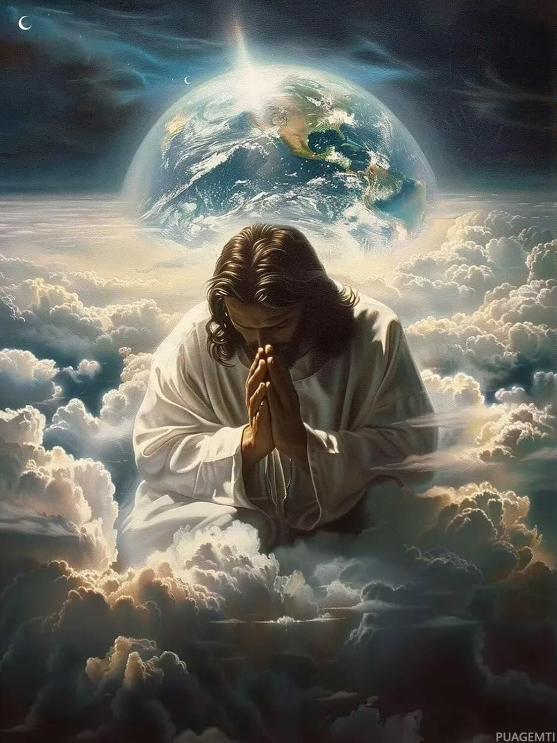 Картина по номерам на холсте с без подрамником 40х60cm / Иисус Христа