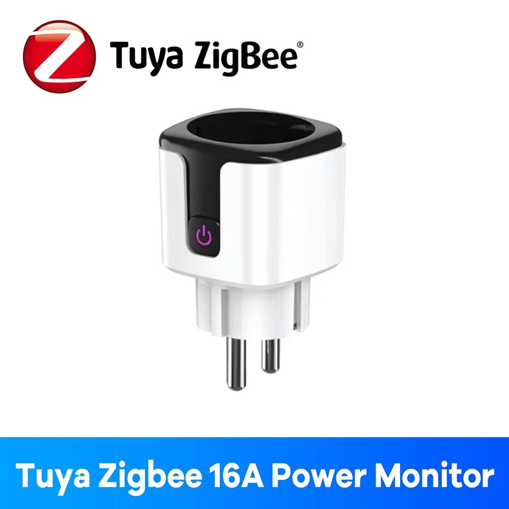 Умная розетка Zigbee 16A Tuya Zigbee 16A M-BW