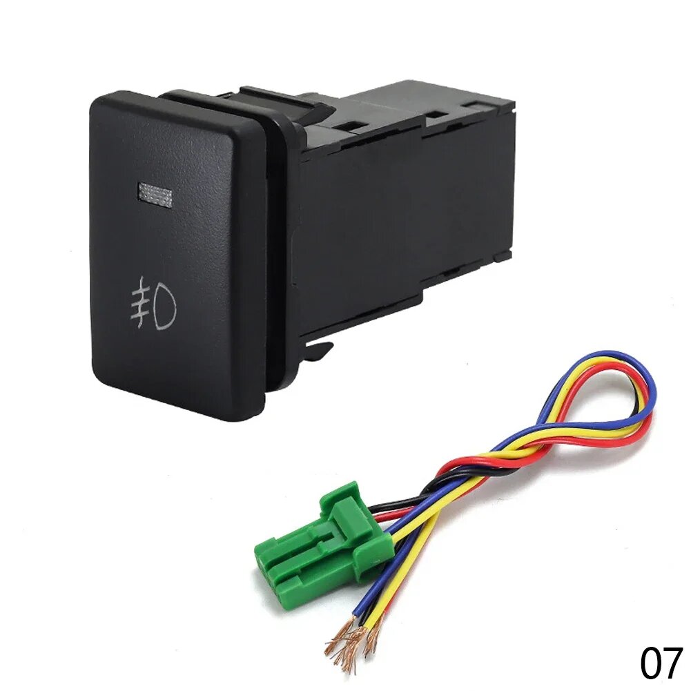 Автомобильный светодиодный DRL, складная кнопка зеркала заднего вида, передний и задний переключатель блокировки дифференциала для Toyota Camry Prius Corolla Prado Front Fog