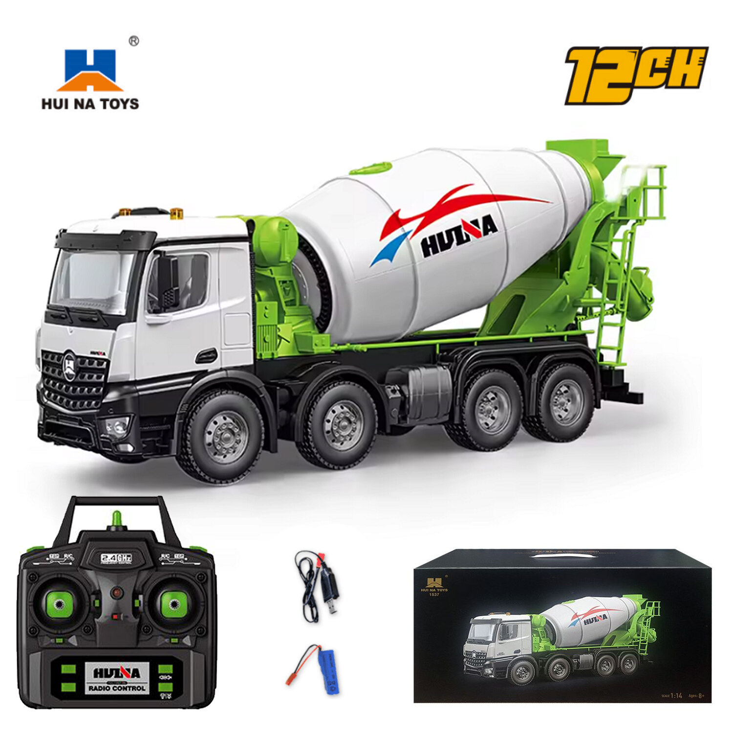 HUI NA Радиоуправляемая бетономешалка HUINA 1:14 - HN1537