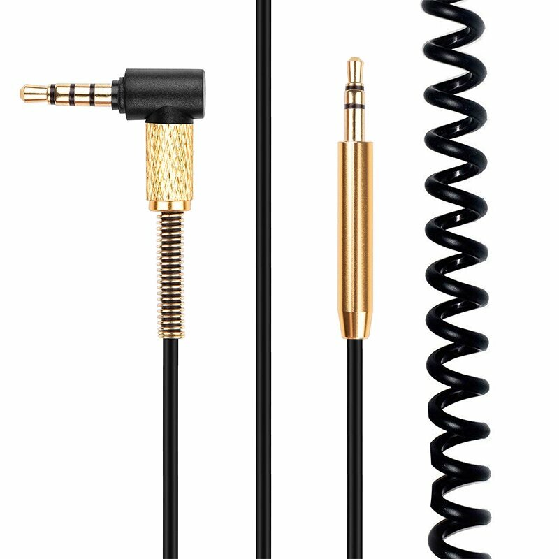 Подходит для монитора Marshall 1 2 3 4, аксессуары для наушников Mid ANC, плетеный кабель 3,5 мм Пружинная