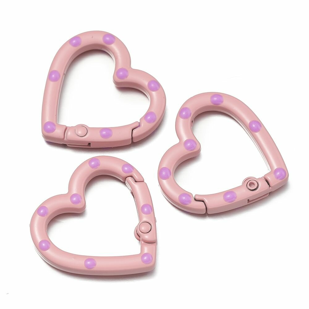 Карабин застёжка для сумок и бижутерии, форма кролика, розовый металл, 5 штук, фурнитура для DIY браслетов и ожерелий, аксессуар для ручного творчества