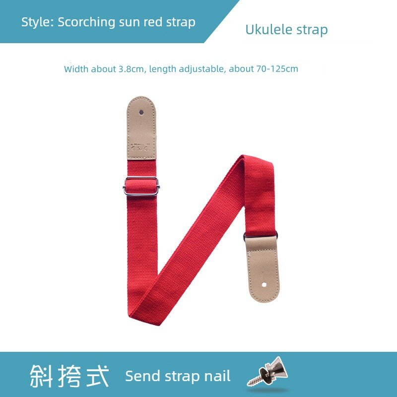 Льняной ремень для ногтей укулеле, диагональный штампованный ремень для хвоста, плечевой ремень для укулеле с хвостовым