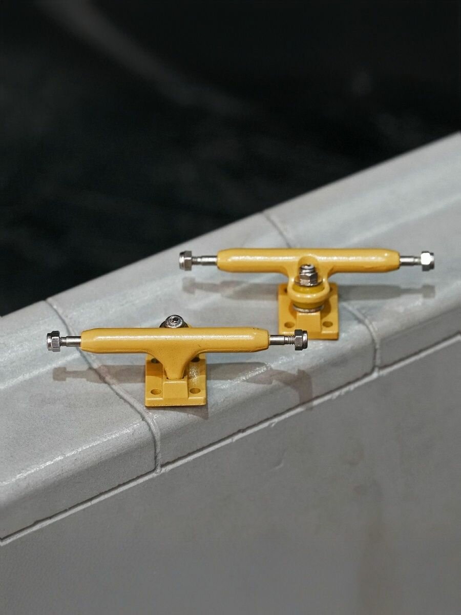 Траки для фингерборда MSS Pro PC new 34 мм темно-желтые (горчичный цвет)