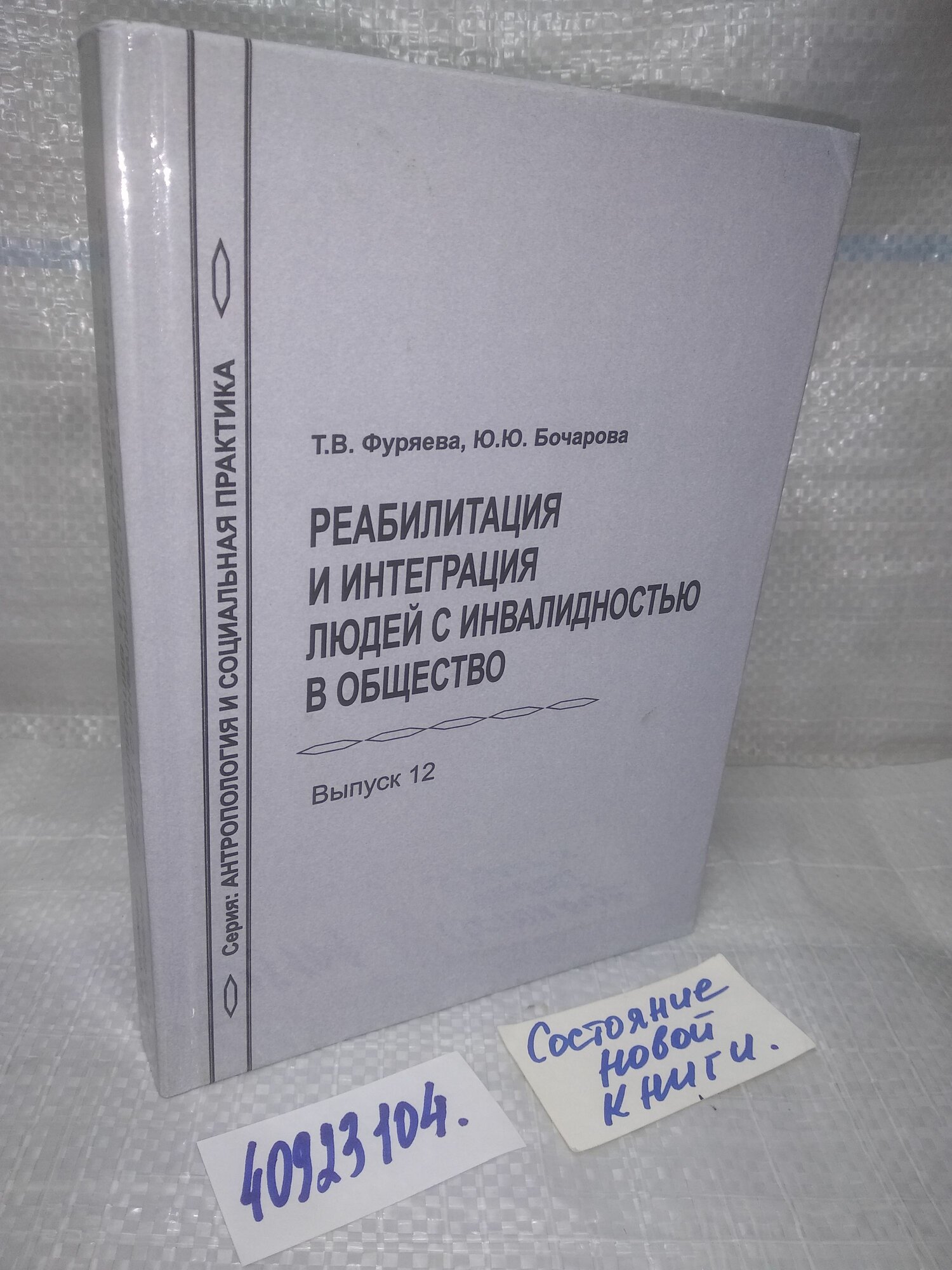 Реабилитация и интеграция людей с инвалидностью в общество учебное пособие для магистрантов, Т. В. Фуряева, Ю. Ю. Бочарова