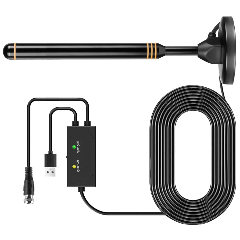 Антенна цифрового телевидения высокой четкости с оранжевым круговым полюсом толщиной от 2,5 C до 2 В