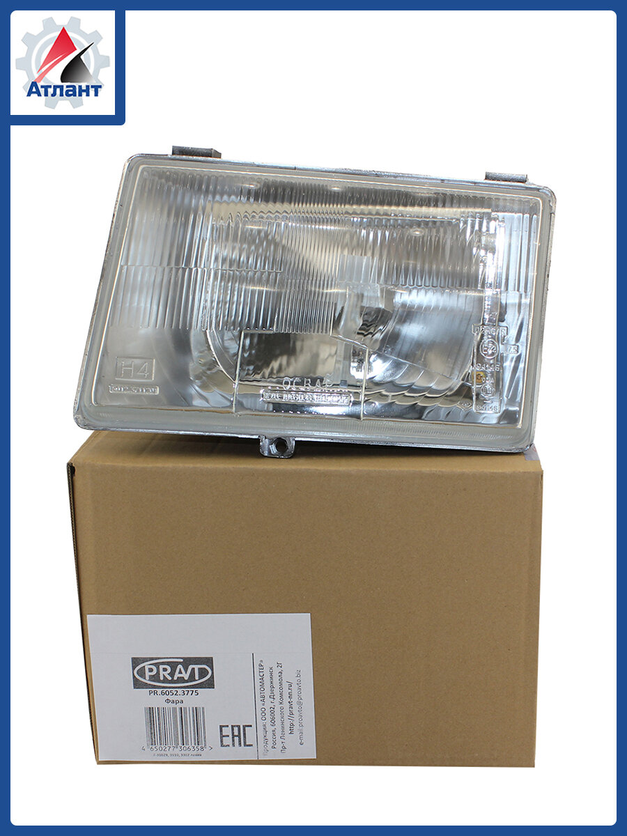 PRAVT Фара 31029, 3110 Волга, 3302 Газель левая арт. PR.6052.3775