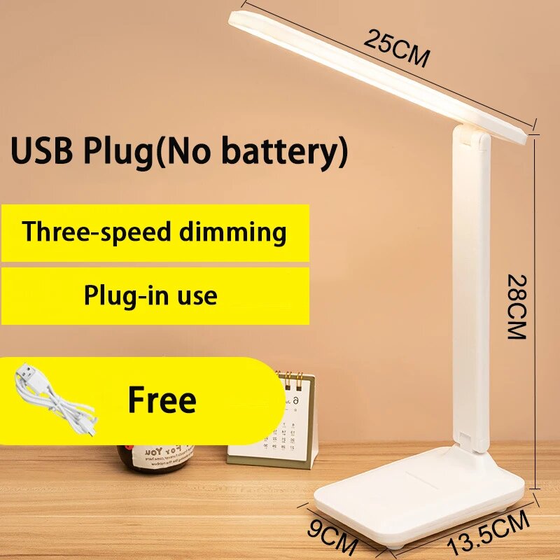 Настольная лампа USB Plug (No battery), 3 режима яркости, 28 см