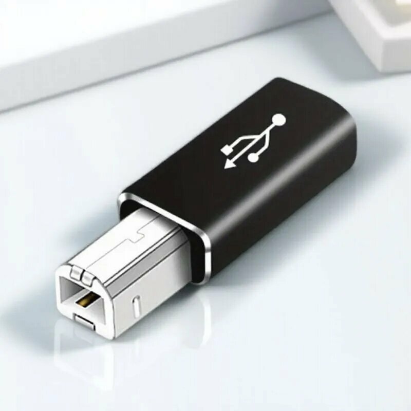 Аудиокабель USB Type-C/USB 2.0 Type-B, черный