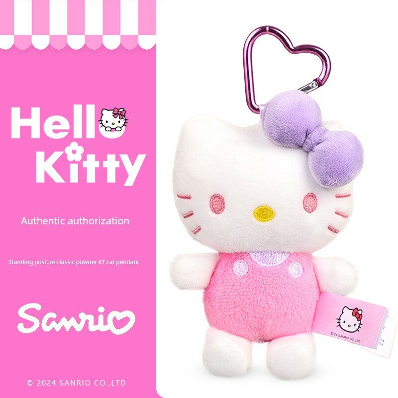 Оригинальный плюшевый кулон Hello Kitty, брелок для сумки Hello Kitty, игрушка-украшение, подарок на день рождения