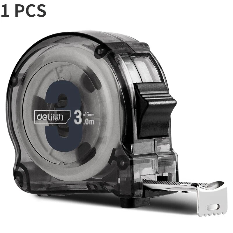 Deli 1 шт. 3/5/7.5/10 м цифровая измерительная лента из высокоуглеродистой стали выдвижная лента для измерения деревообработки портативные измерительные инструменты