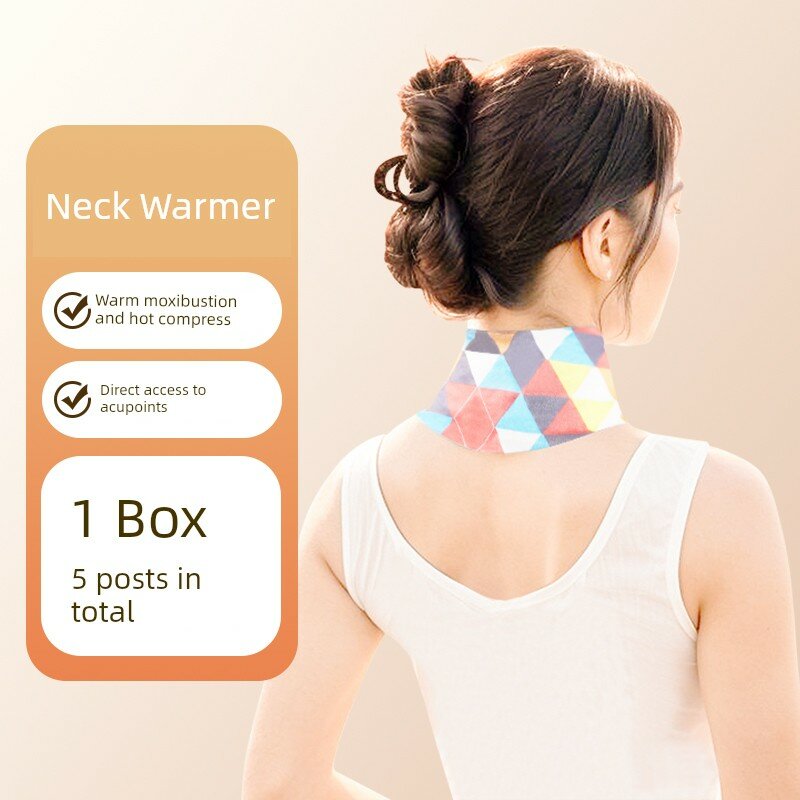 Полынь, согревающий пластырь для шеи, шейный позвоночник, горячий компресс, самонагревающийся согревающий пластырь на