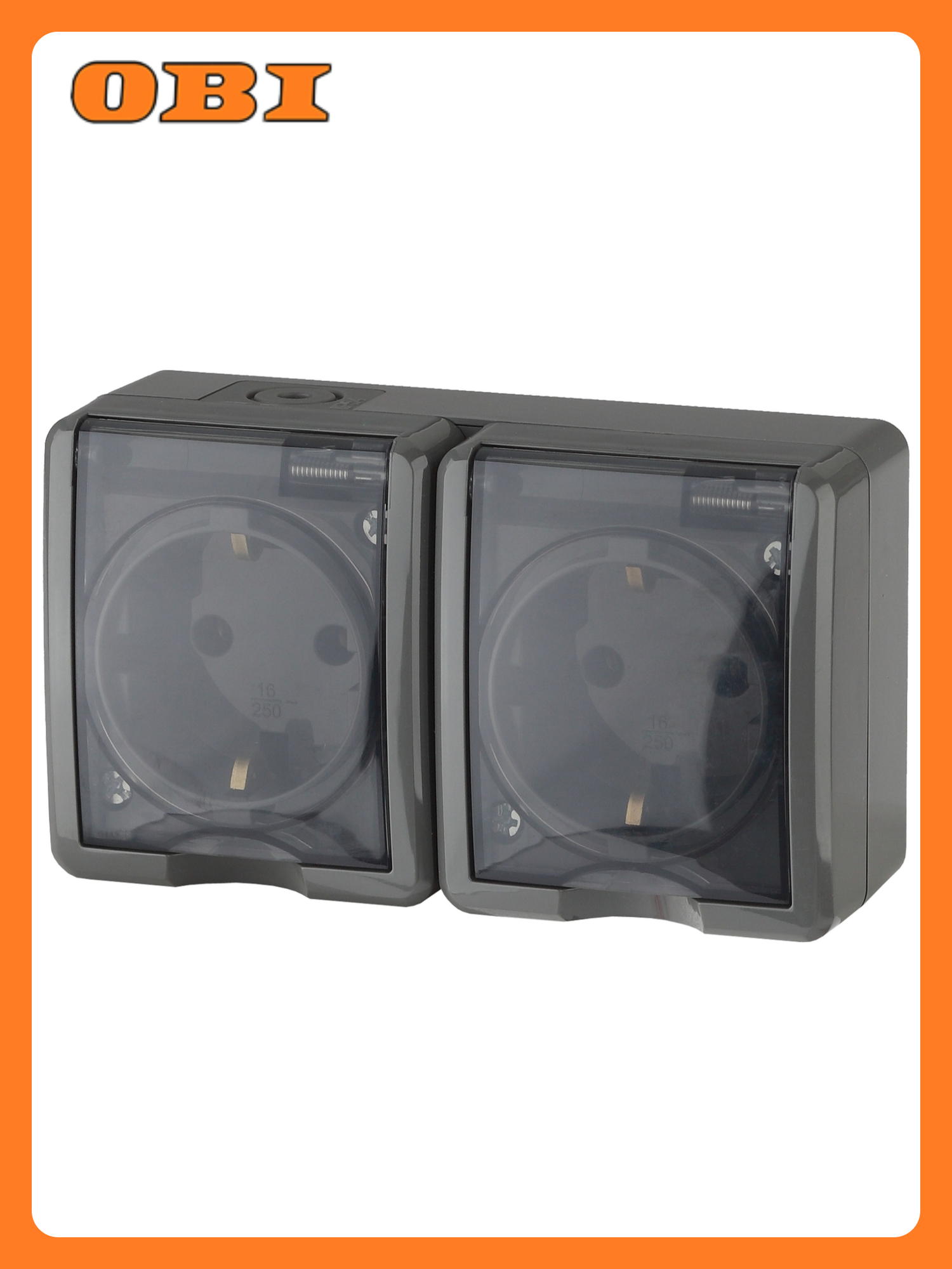 Розетка ЭРА "Эксперт" 11-2404-03, IP54, с подсветкой, защитные шторки