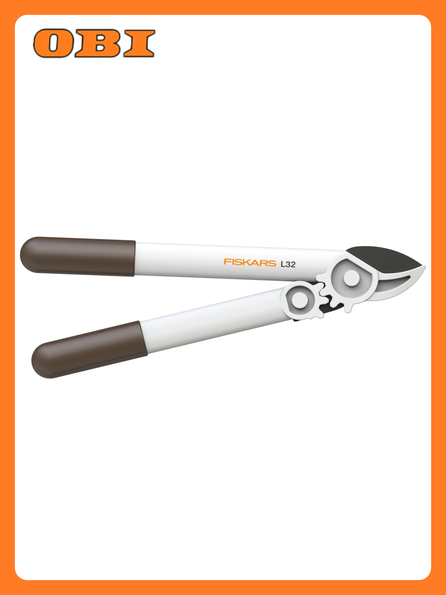 Сучкорез FISKARS PowerGear L32, рычажный, FiberComp, SoftGrip, антифрикционное покрытие