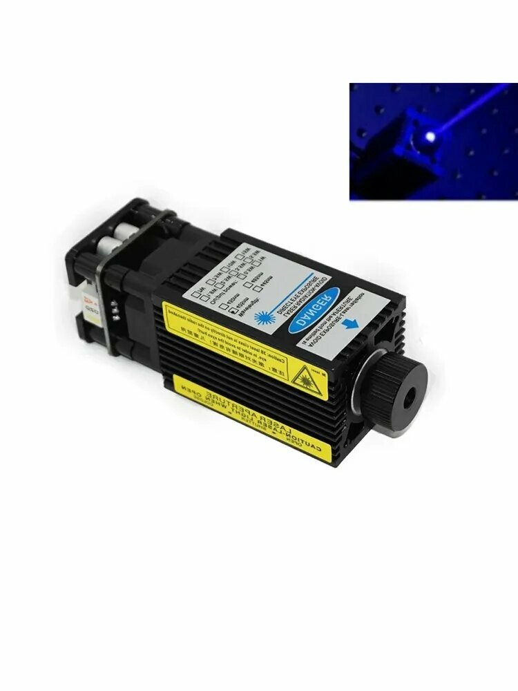 405 нм 500 МВт Фиолетовый/синий Модуль однорежимного лазерного диода с регулируемой фокусировкой Dot 12V