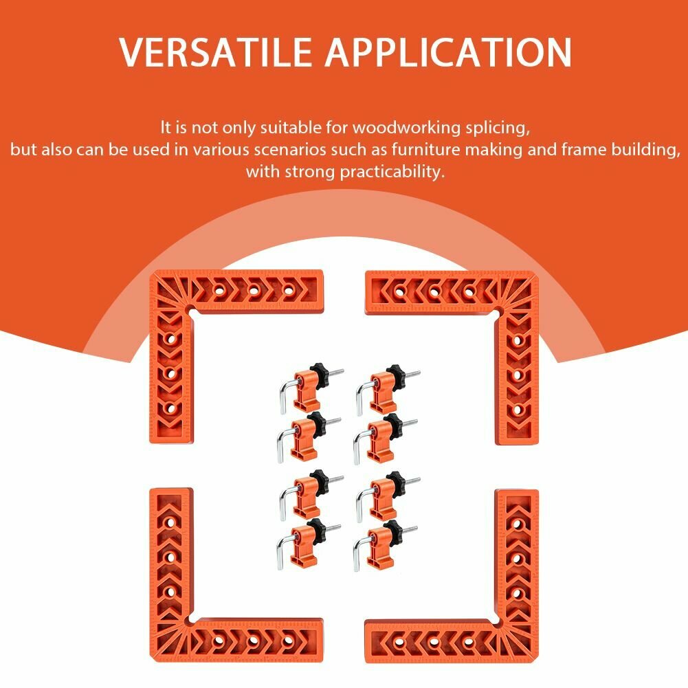 Угловой Фиксатор: 90-Градусный Позиционер для Точного Соединения Дерева, Металла и Пластика - Прочный, Легкий, Идеален для Столярных и Слесарных Работ