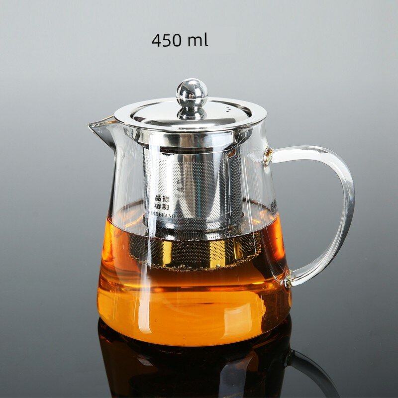 Чайный чайник Shanjing Teahouse, утолщенный термостойкий чайник из боросиликатного стекла, большой чайник из