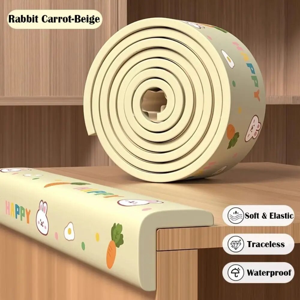 Детские угловые бампера NBR 2 метра Rabbit Carrot-Beige