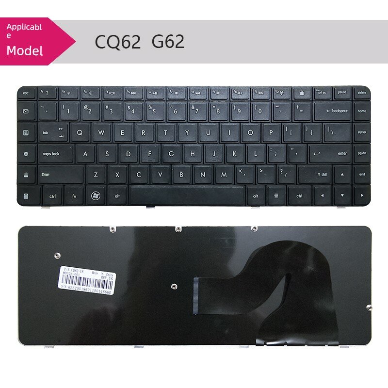 Подходит для клавиатур HP CQ40, CQ45, CQ41, CQ43, G4, G6, 1000, 2000, CQ32, G42, CQ510 Клавиатура CQ62 G62