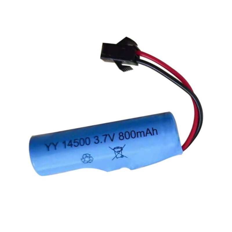 14500 3.7V 800mAh Аккумулятор с JST разъемом для игрушечных машинок, литиевая ячейка защитой