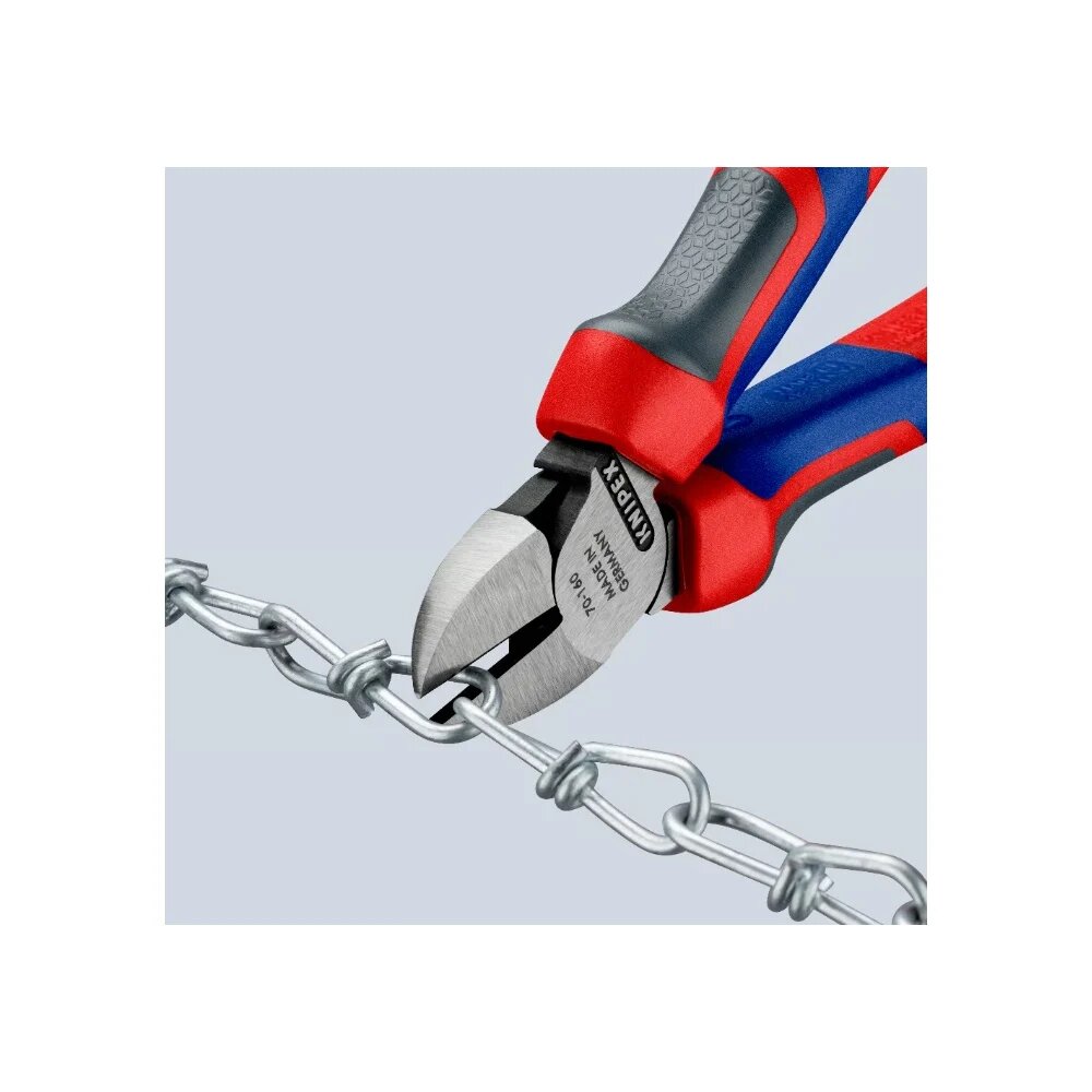 Бокорезы KNIPEX 160 мм, фосфатированные, 3-комп ручки KN-7002160 — фото 1