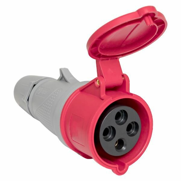 Розетка переносная 224 3P+PE 32А 380В IP44 PROxima, EKF PS-224-32-380-PRO (1 шт.)