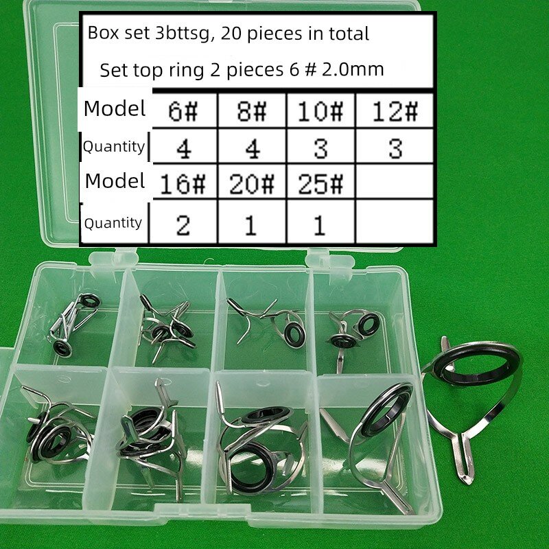 Направляющее кольцо BT из нержавеющей стали, двойное направляющее кольцо для ног Luya, длинное кольцо для метательной