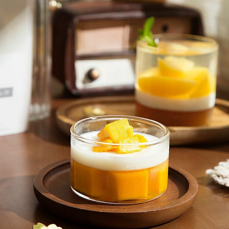 Оптовая продажа от производителя: стеклянная посуда для молока, мусса, десертов, пудинга, йогурта, подарочная столовая