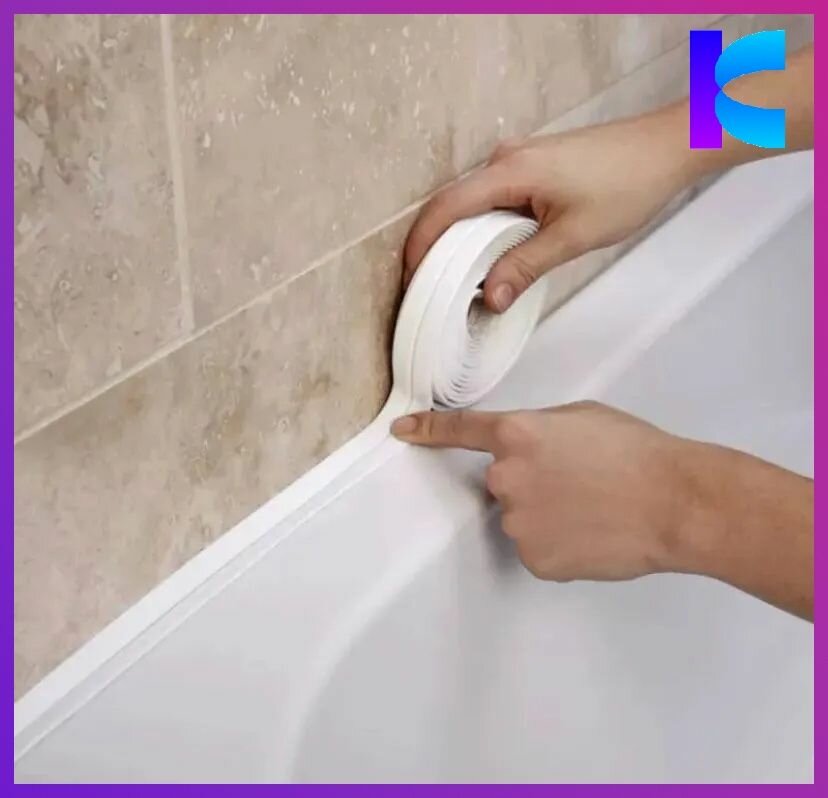 Водонепроницаемая и противогрибковая декоративная лента для швов, 3,8 см x 5 м, профильная лента, для кухни, ванной комнаты, окон