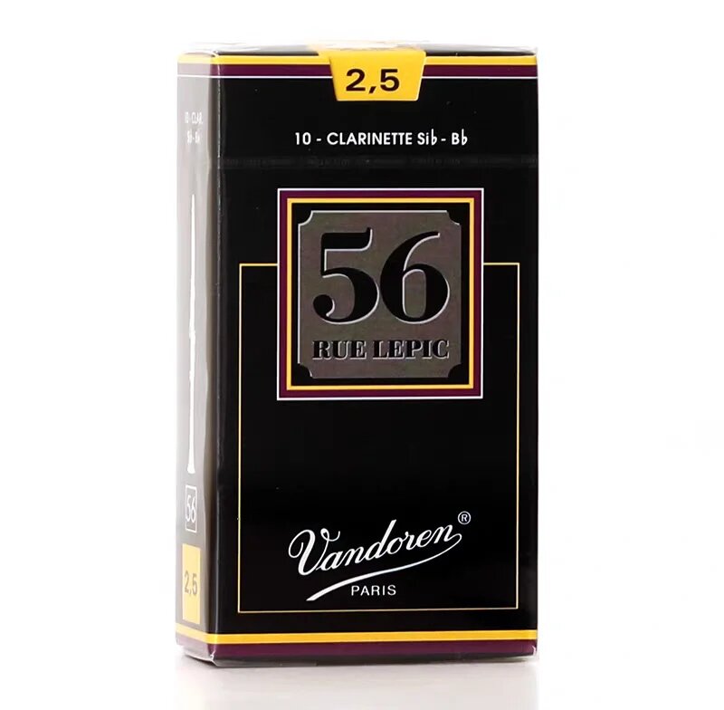 Vandoren 56 Rue Lepic Bb кларнет трости 10 шт. 2.5