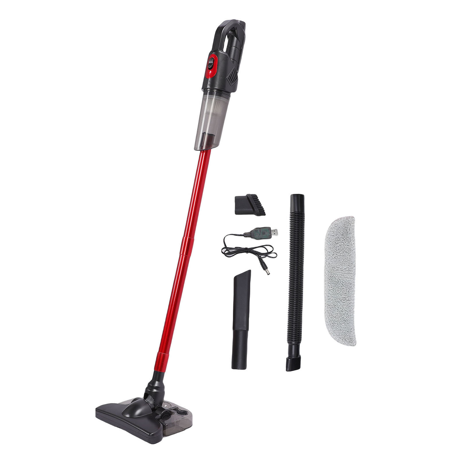 Беспроводной пылесос-швабра с мощностью всасывания 4000 Па, легкий, для сухой и влажной уборки, для тщательной очистки пола.