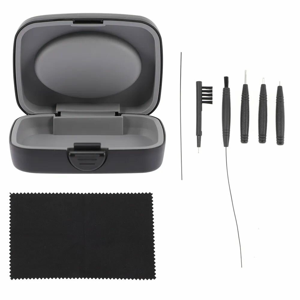 Черный Набор Для Чистки Слуховых Аппаратов, Щетка BTE, Легкий И Портативный, 1 Комплект
