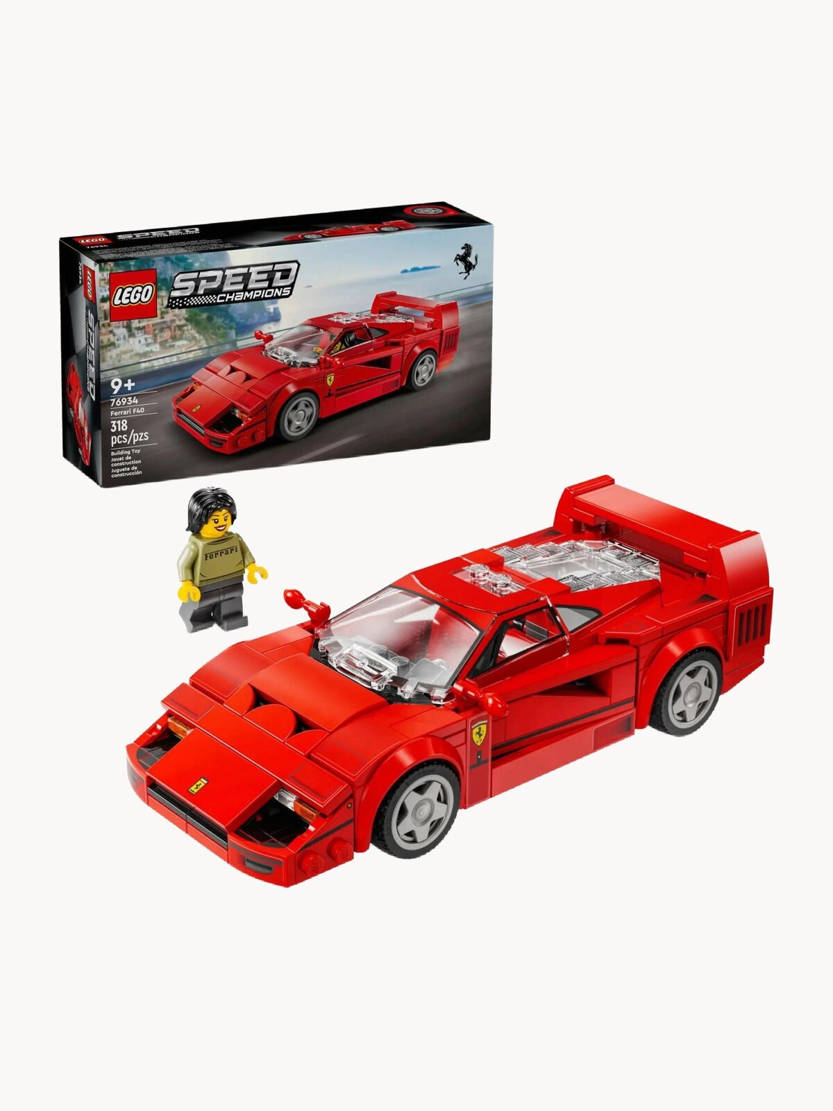Конструктор LEGO Speed Champions 76934 Автомобиль Суперкар Ferrari F40, 318 дет.