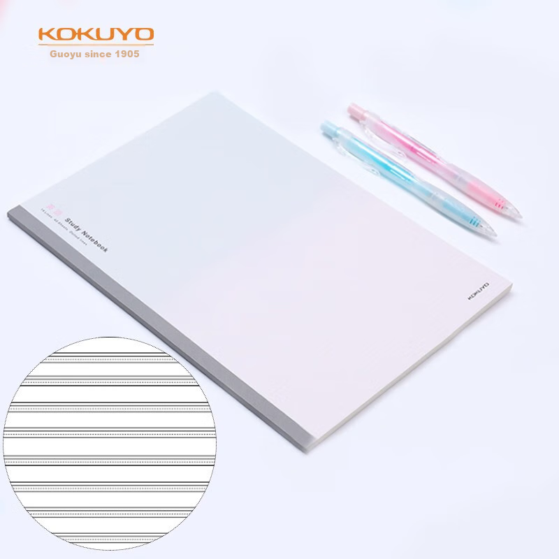 KOKUYO Student Notebook, English Learning Notebook, Glue-Bound Notebook, Design Notebook, 14 Lines English Line, B5/40 Sheets, 1 Book, WCN-DNB54