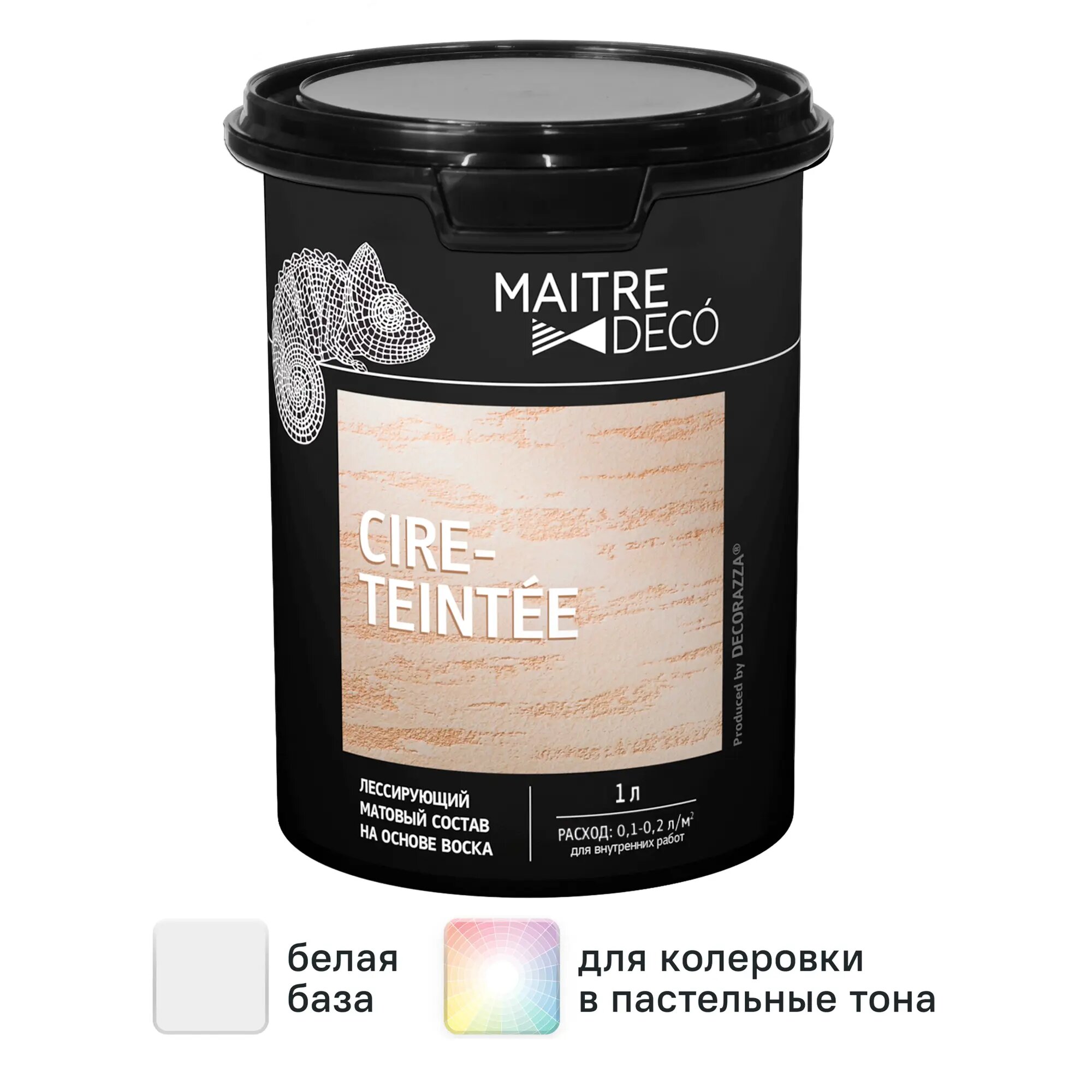 Лессирующий состав Maitre Deco Cire Teintee 1 л