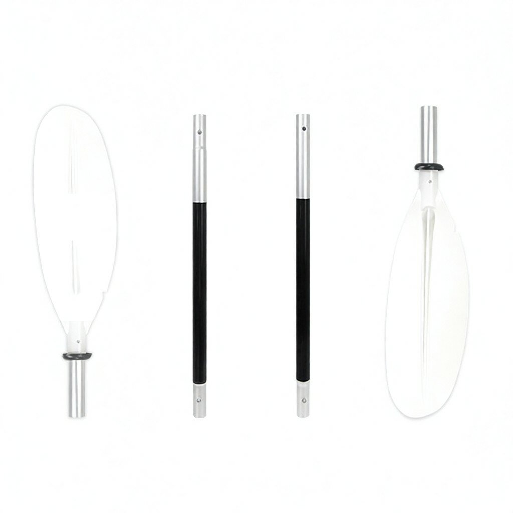 4 шт. Съемные регулируемые весла для каяка Алюминиевый сплав Двустороннее весло с двойной головкой