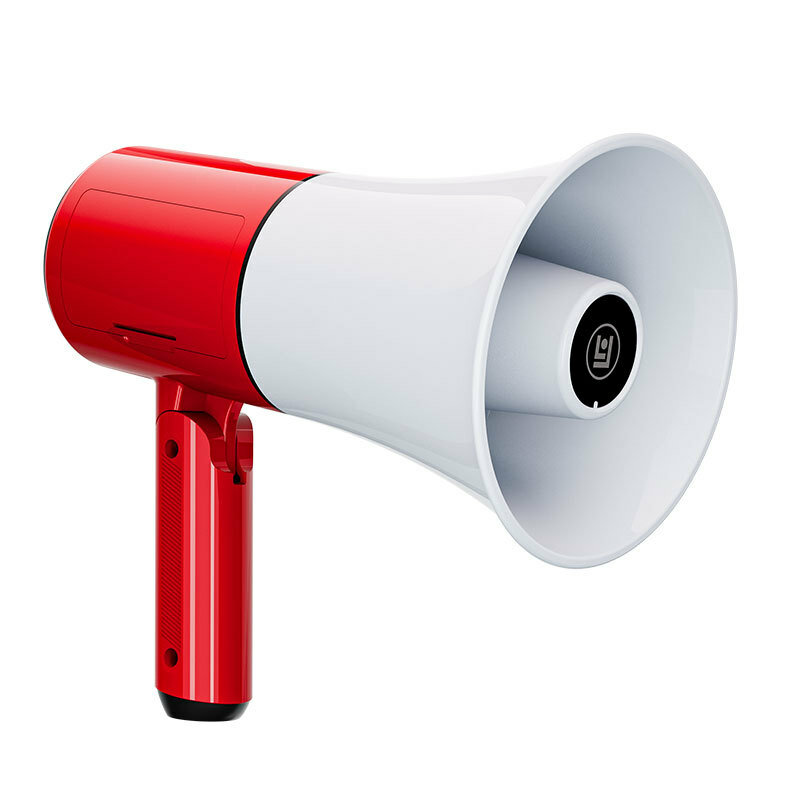 Премиальный Bluetooth ручной мегафон с функцией записи, портативный уличный динамик с карточным слотом, перезаряжаемый усилитель