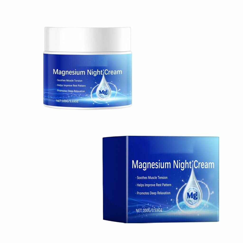 100 г магниевого крема для сна и облегчения мышц, ночной лосьон для шеи, плеч и ног