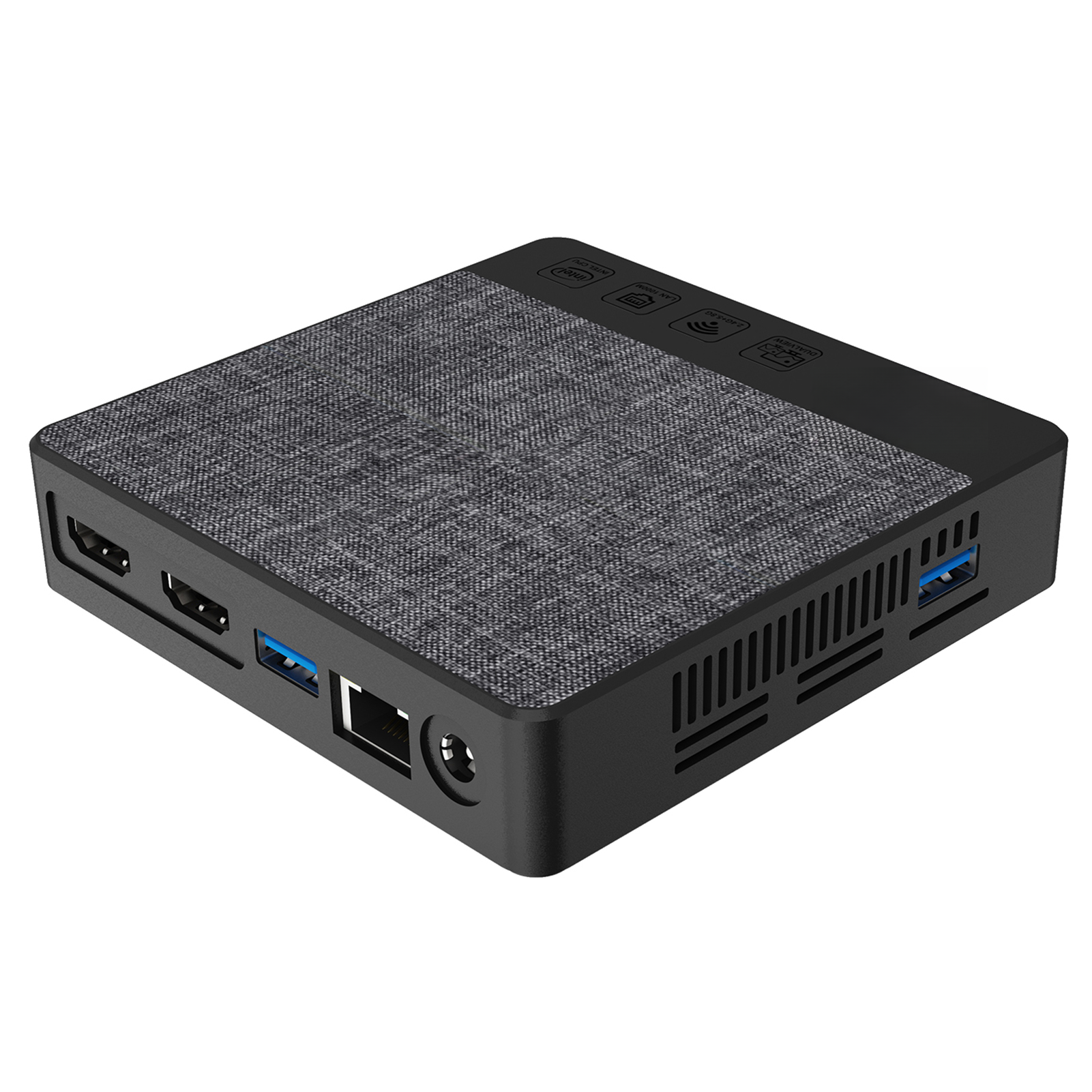 Mini PC Windows 11 Intel Gemini Lake N4000 6G LPDDR4 64G EMMC Поддержка 256G SSD Двойной экран 4K Wi-Fi BT Для бизнеса Домашний офис Семья