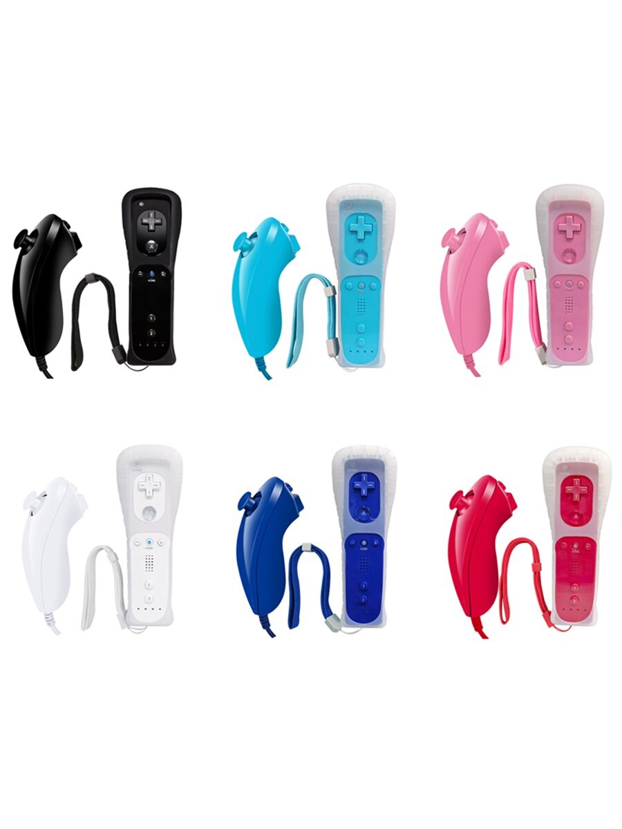 Без движения Плюс Пульт дистанционного управления для Wii Remote Gamepad для управления играми Nintendo Wii с силиконовым чехлом