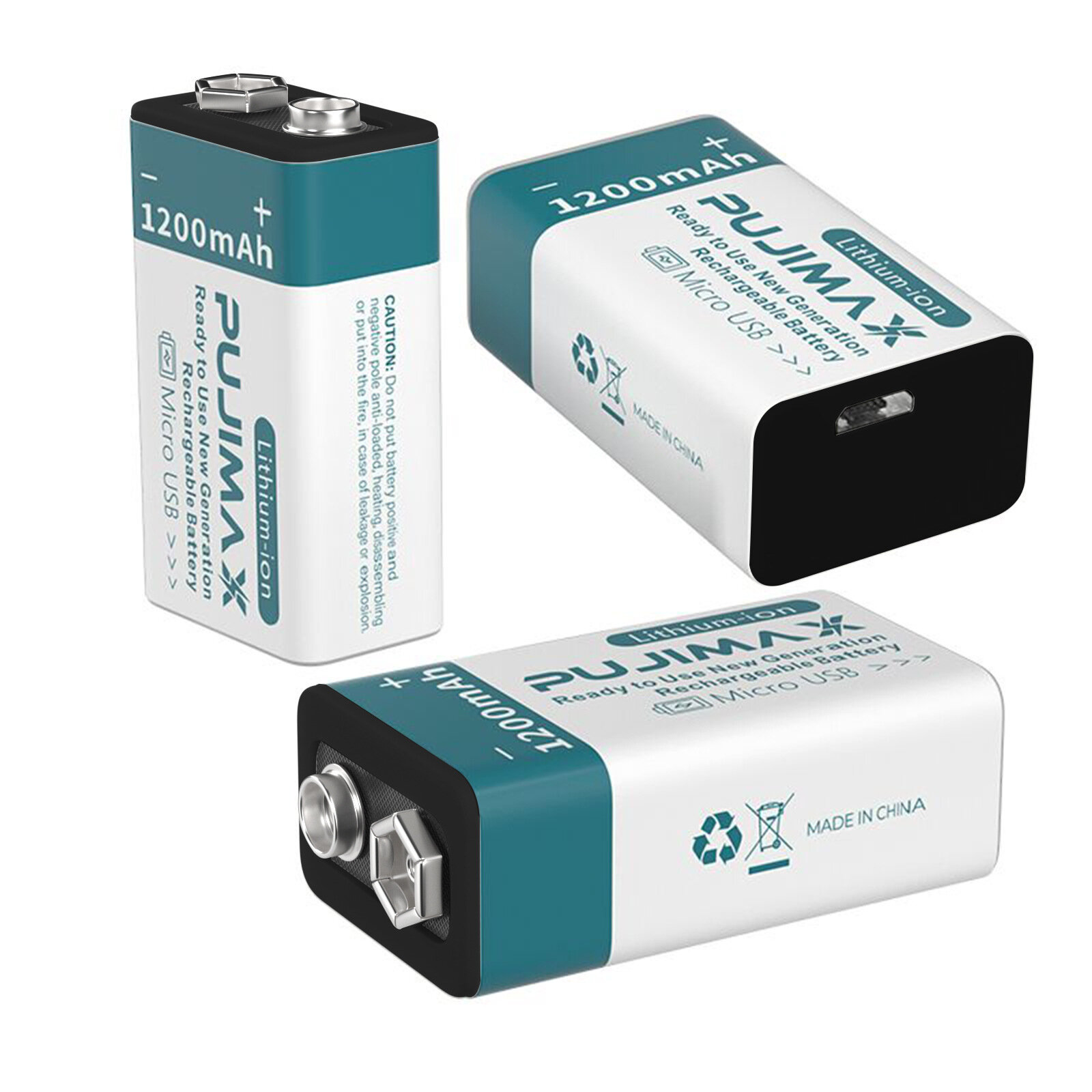 9V перезаряжаемая батарея 1200mA мультиметр гитарный инструмент девятивольтовый куб 6F22 литий-ионная батарея с прямой зарядкой через USB